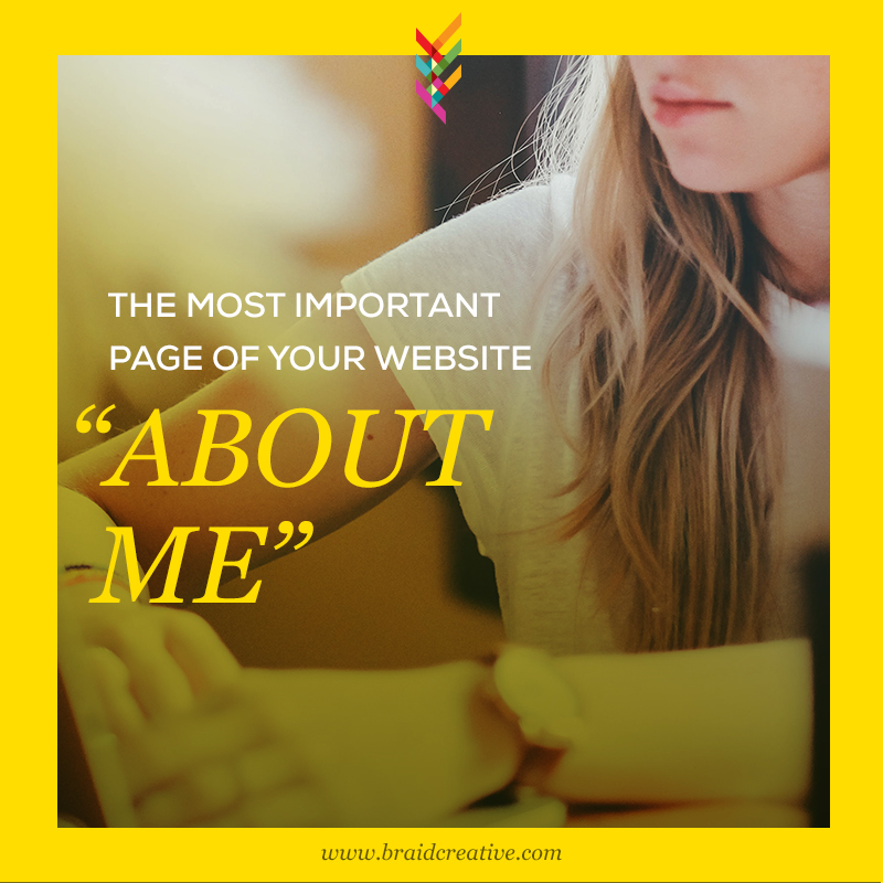 How To Write Your About Me Page Braid Creative And Consulting